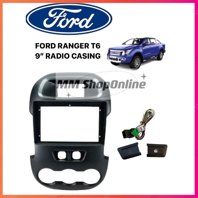 FORD RANGER T6 2012 YEAR 9’’ INCH DASHBOARD RADIO CASING FRAME WITH ...
