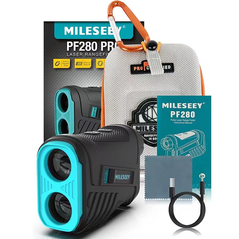 MiLESEEY PF280 PRO profession Golf laser rangefinder 600m telescope rechargeable Slope Adjusted ...