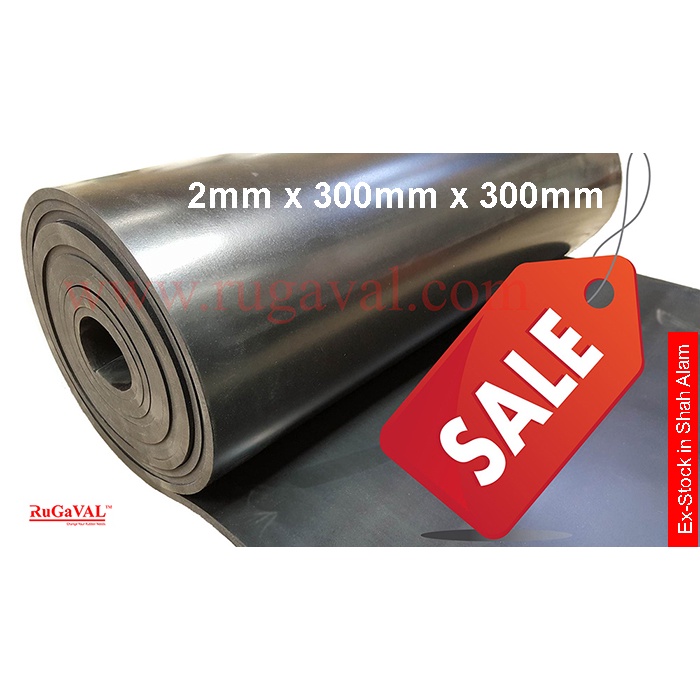 NBR Rubber Sheet I Size:2mm(Thick)x300mm(Width)x300mm(L) I Nitrile ...