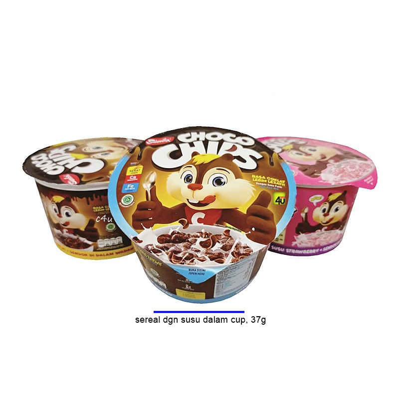Simba - Choco Chips Cereal - Cup 37 gr | Shopee Malaysia