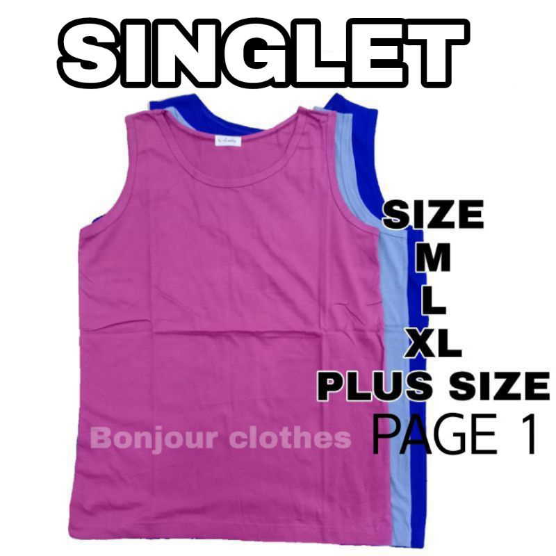 🔥READY STOCK🔥 Singlet Colourful PLUS SIZE PAGE 1 | Shopee Malaysia