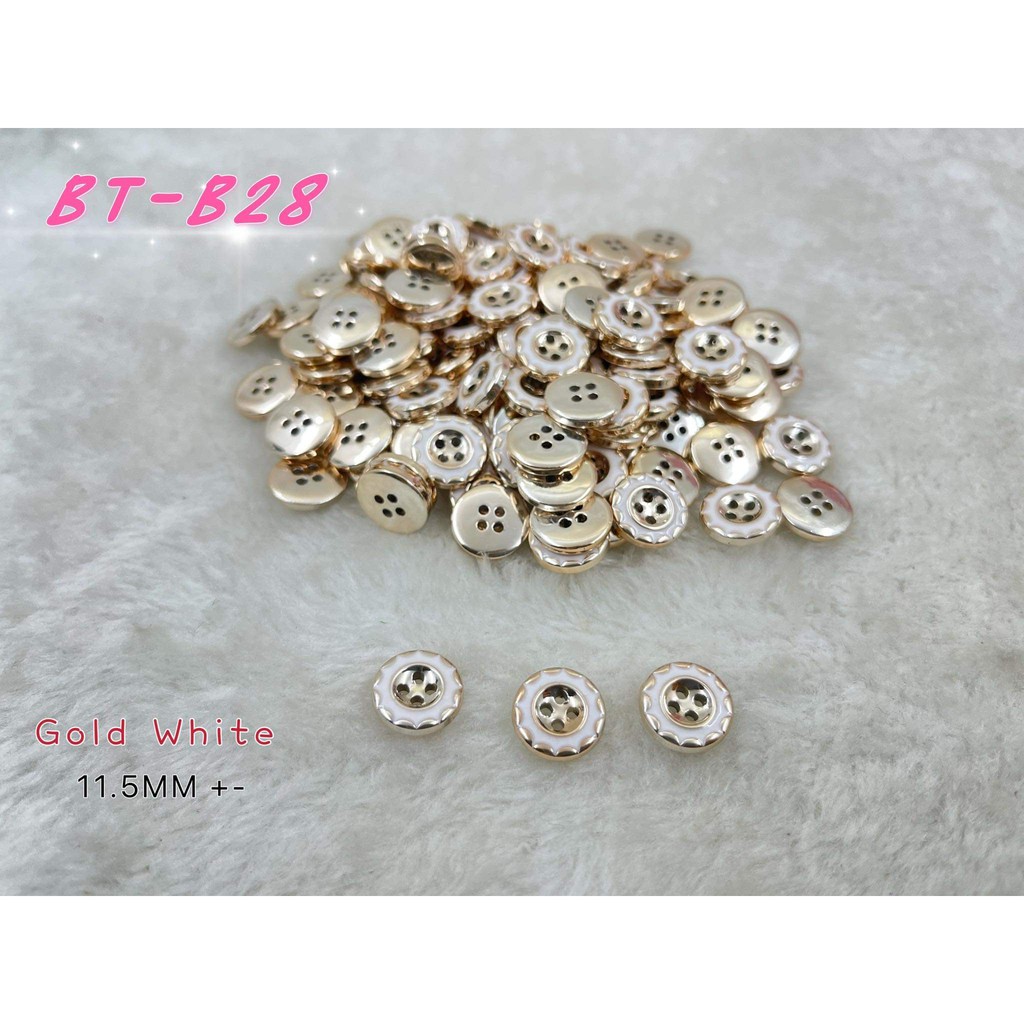Butang Baju Kurung / Butang Baju Melayu Gold White / Button Fashion ...