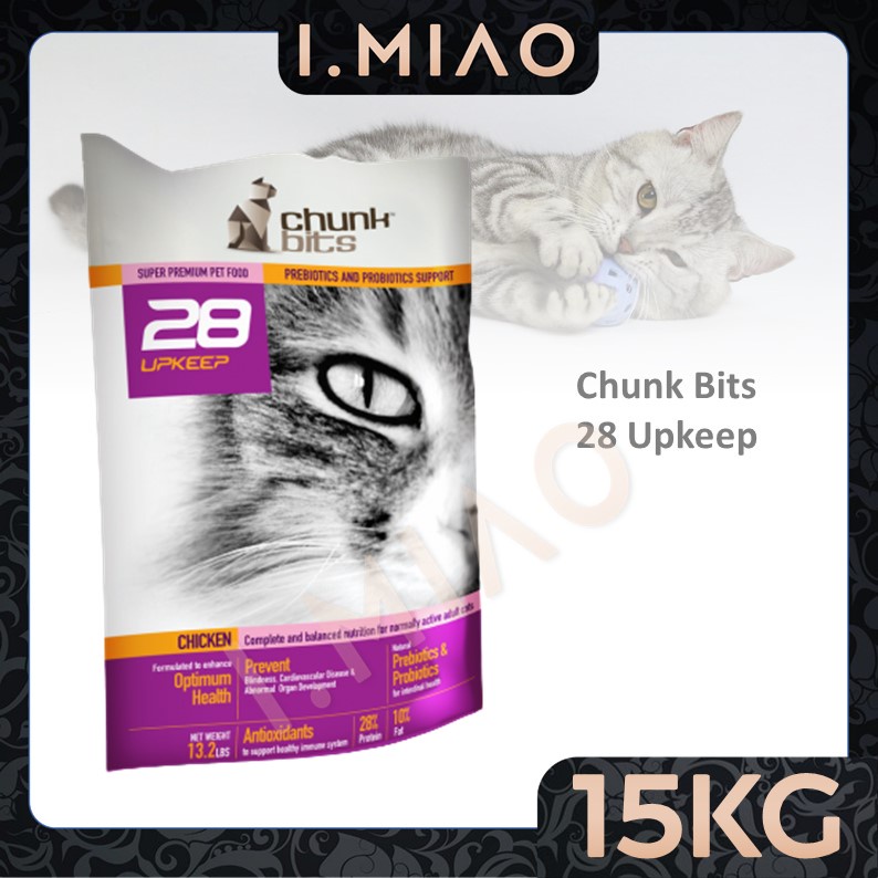 Chunk Bits Cat Dry Food 15kg (28 Up keep Chicken ,31 Hair & Skin ...