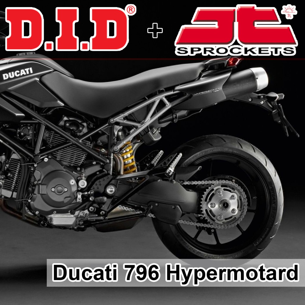 Sprocket Chain Ducati 796 Hypermotard Full Set DID+JomThai (Gold ...
