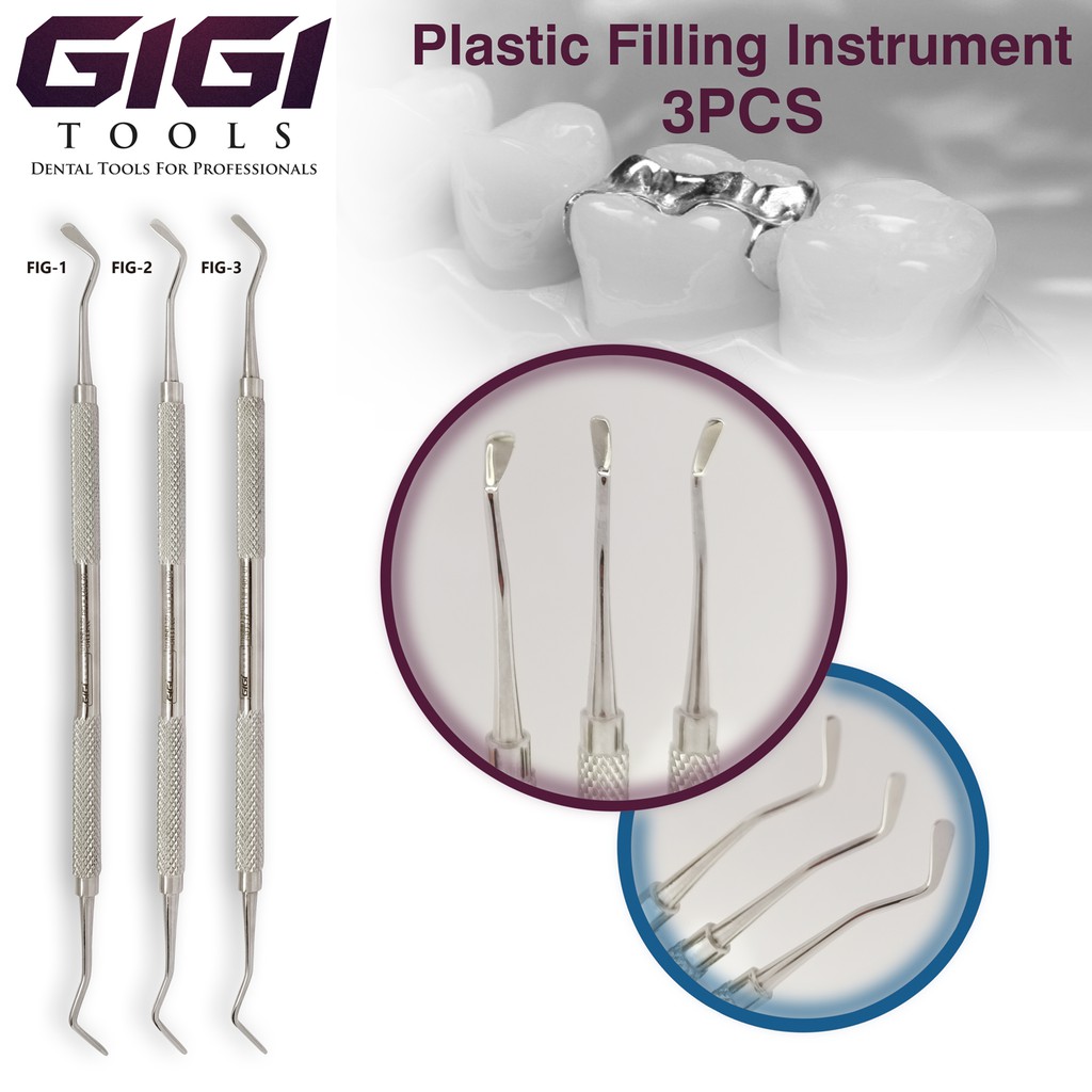 GIGI Tools Dental Flat Plastic Filling Instrument Amalgam Composite ...