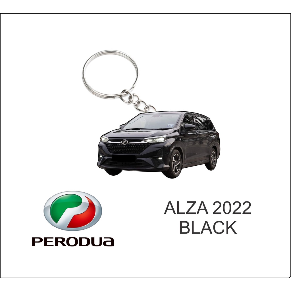 perodua alza black 2022 keychain 2d | Shopee Malaysia