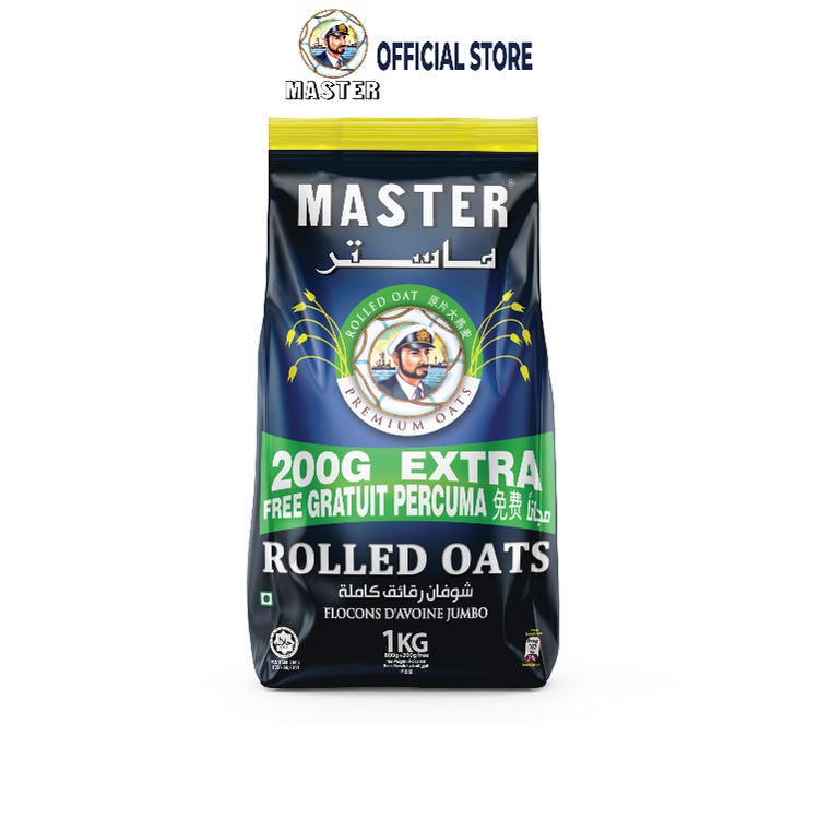 Master Rolled Oat - 1kg (Exp: 12/2025) | Shopee Malaysia