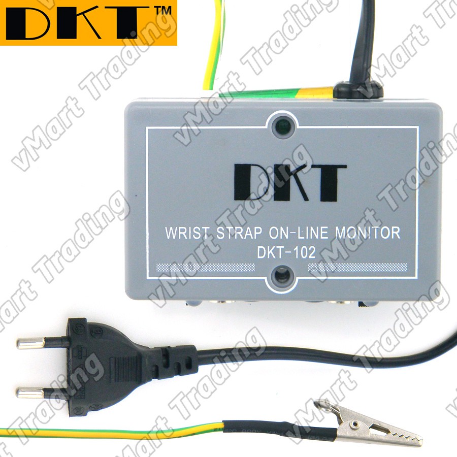 DKT-102 Dual ESD Constant Monitor for Anti-static Wrist Straps & Mats ...