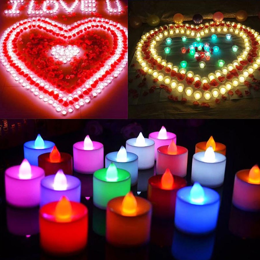 Flameless LED Candle Light Smokeless Lilin LButton Battery Lampu Safe ...