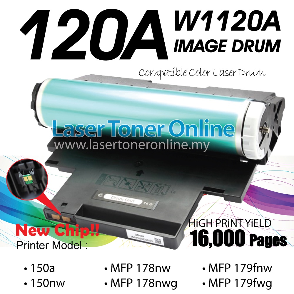 H*120A Compatible to H* W1120A W2090A 120A LaserJet Color Laser 150 MFP 178 179 Laser Image Drum ...
