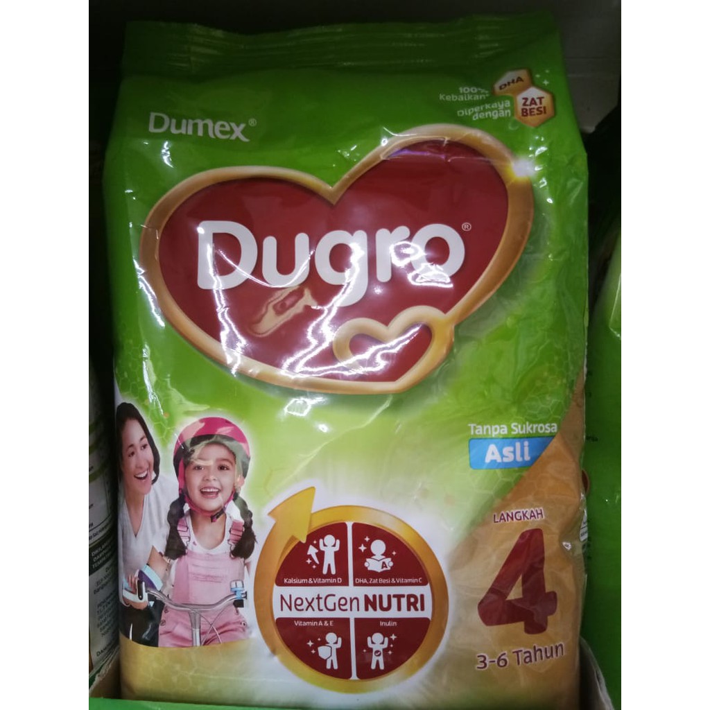 SUSU DUGRO DUMEX ASLI LANGKAH 4(3-6TAHUN) 550G | Shopee Malaysia