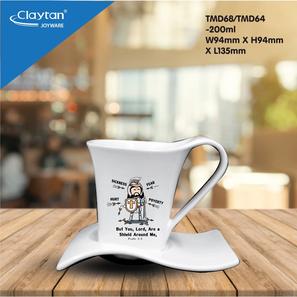 Claytan Joyware Series Mug TMD68/TMD64 200ml 经文设计（英） | Shopee Malaysia