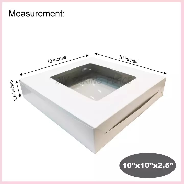 (25pcs/order) White Kuih Lapis / Kuih Talam Box (with window) | Shopee ...