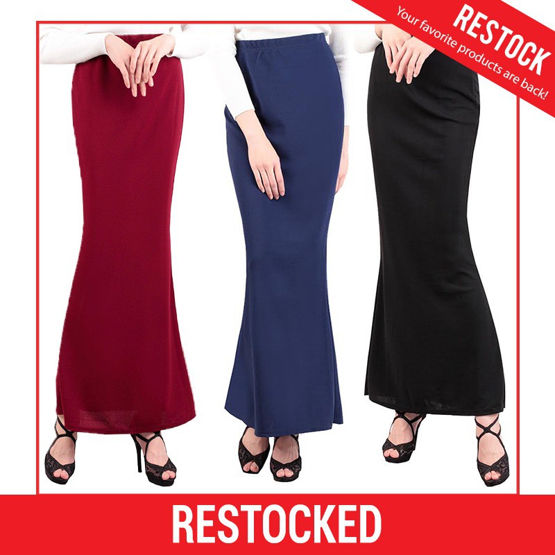 💥RESTOCK💥Muslimah Classic Duyung Long Mermaid Skirt [M13886]💥 | Shopee ...
