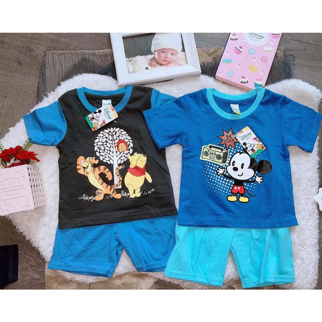 Disney Cuties Baby Mickey Boy Suit Set Baju Jalan Baju Rumah Anak ...