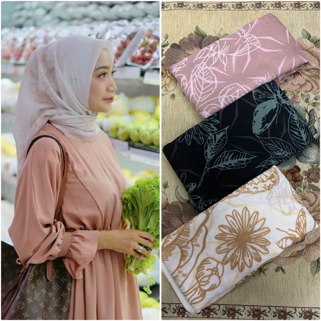 MAWAR Premium Motif Hijab/Premium Lasercut Motif Hijab/Premium Laser ...