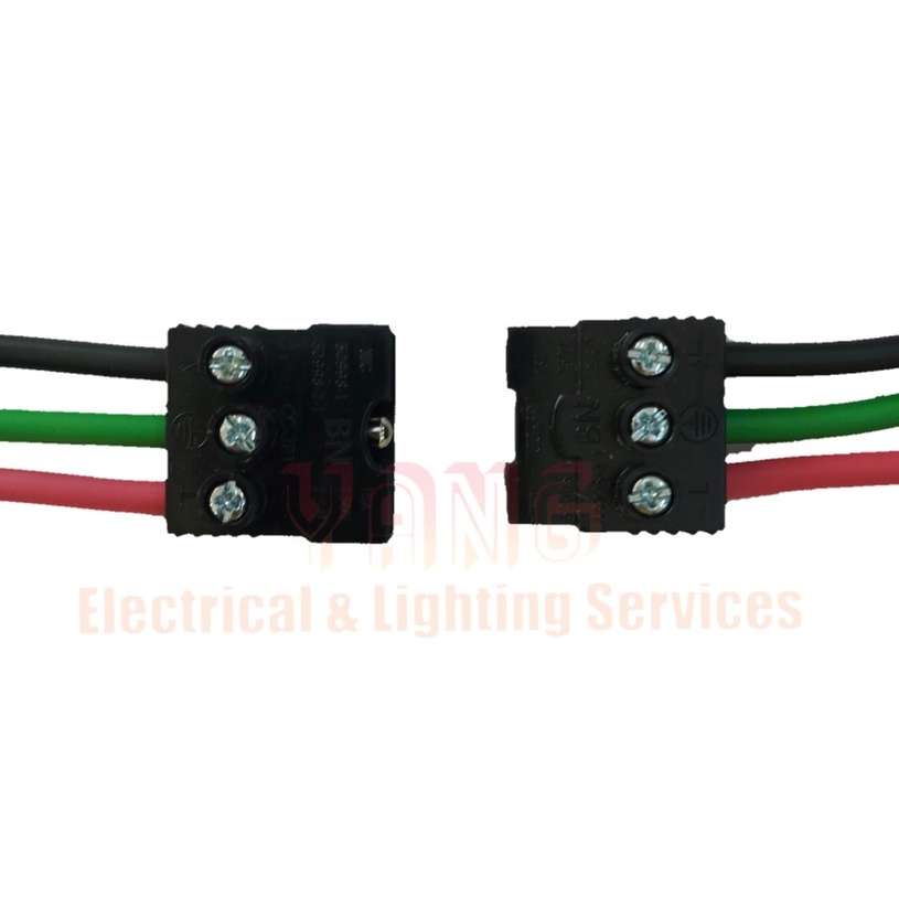 3 POLE CABLE CONNECTOR/1.5MM/2.5MM | Shopee Malaysia