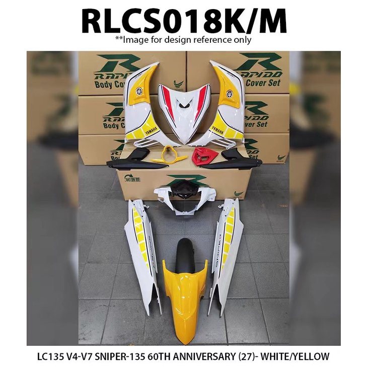 Cover Set Rapido LC135 V4 V5 V6 V7 Yamaha Sniper-135 60th Anniversary ...