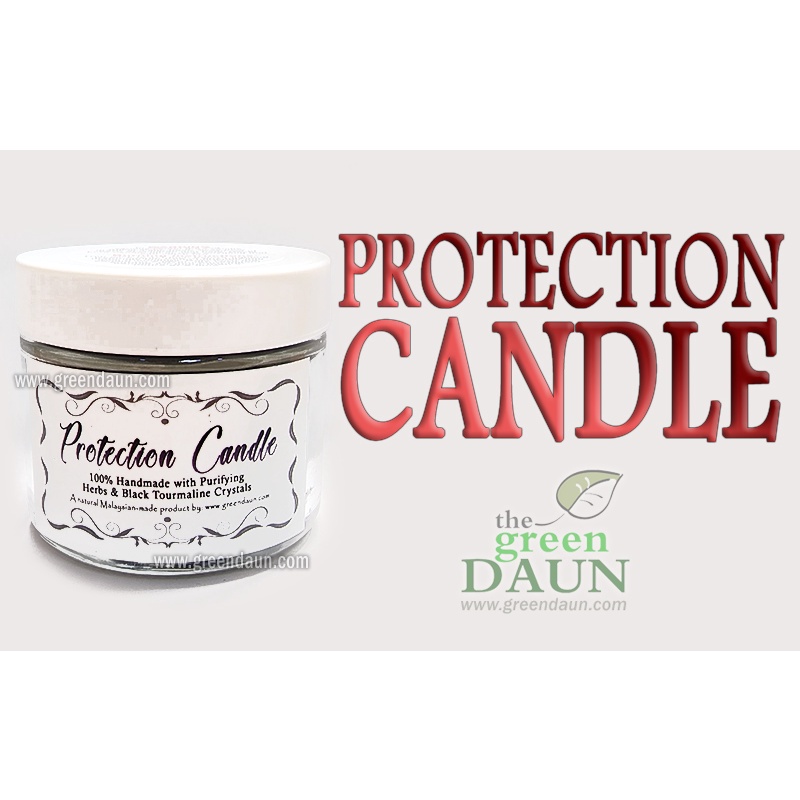 Protection Candle Infused with Intentions Herbs Black Tourmaline ...