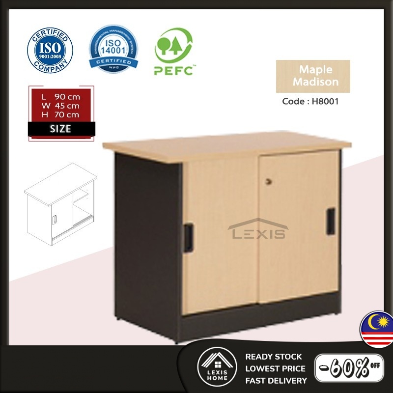 LEXIS L90cm Sliding Door Design Office File Cabinet File Storage Locker ...