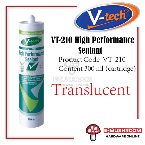 V-tech VT-210 Silicone High Performance Sealant 300ml | Shopee Malaysia