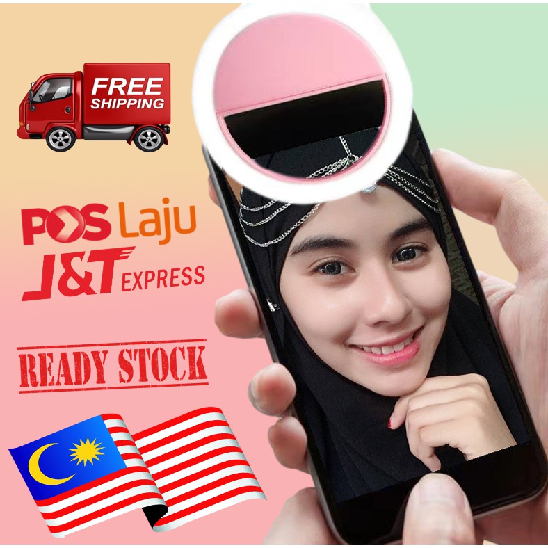 Rechargeable Selfie Ring Light Selfie Light Laptop Lamp Lampu Selfie ...
