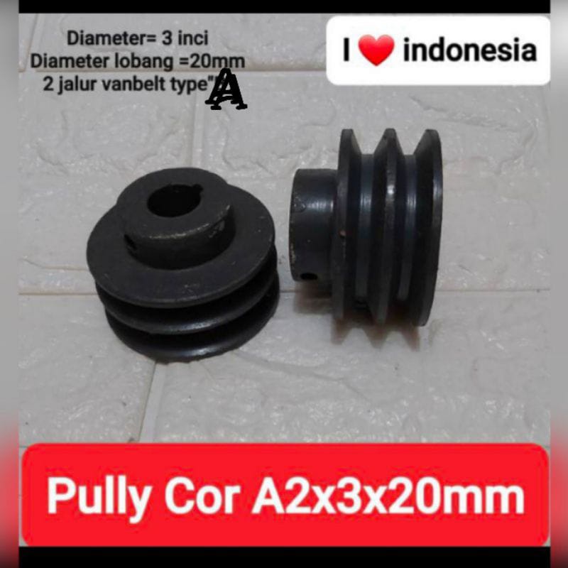 MESIN POLI Cast Iron Pully Pulley Poly Engine Pulley Gx160 Gx200 honda ...