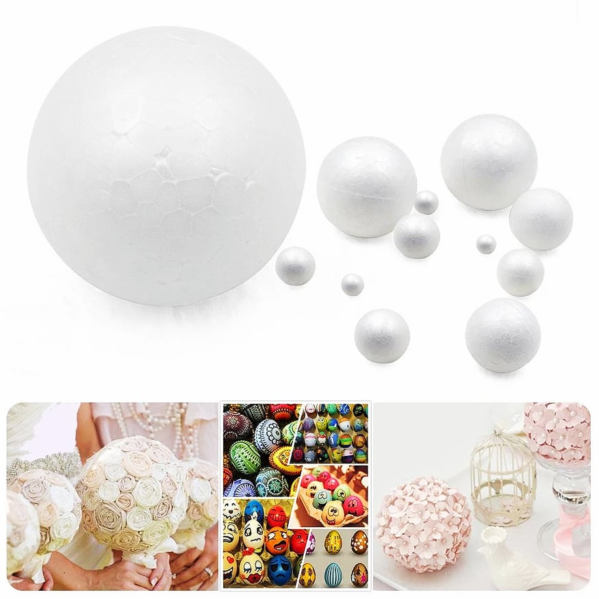 Styrofoam Ball /DIY Handicrafts / Round Modelling White Polystyrene ...