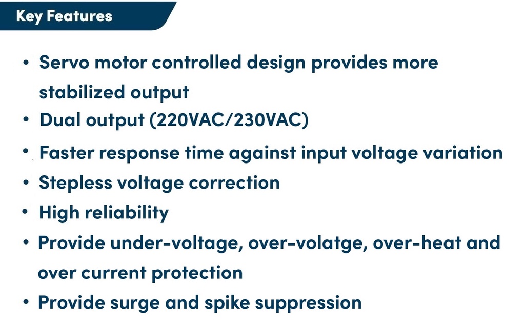Prolink 5KVA/4000W Servo Motor Control Industrial Grade Stabilizer AVR ...