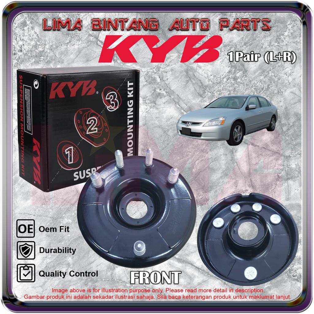 ( 1Pair ) Honda Accord SDA SDE Front Absorber Top Mounting , Strut Mount KAYABA KYB (2008-2012 ...
