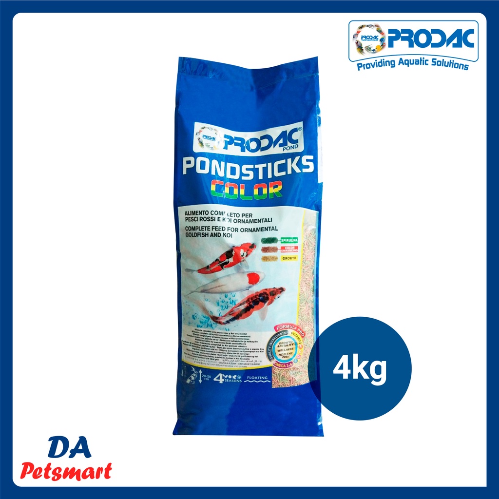 [DCN] PRODAC Pond Sticks Color Koi Fish Food 32L (4kg) | Shopee Malaysia