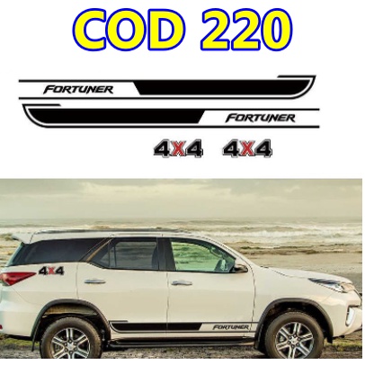 TOYOTA FORTUNER 4X4 SIDE BODY STICKER ( 4 Pcs ) | Shopee Malaysia