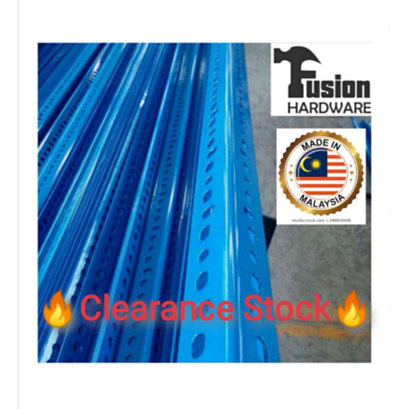 1'(1Kaki)SLOTTED ANGLE IRON / BESI ANGLE RAK / LOCAL SLOTTED ANGLE BAR ...