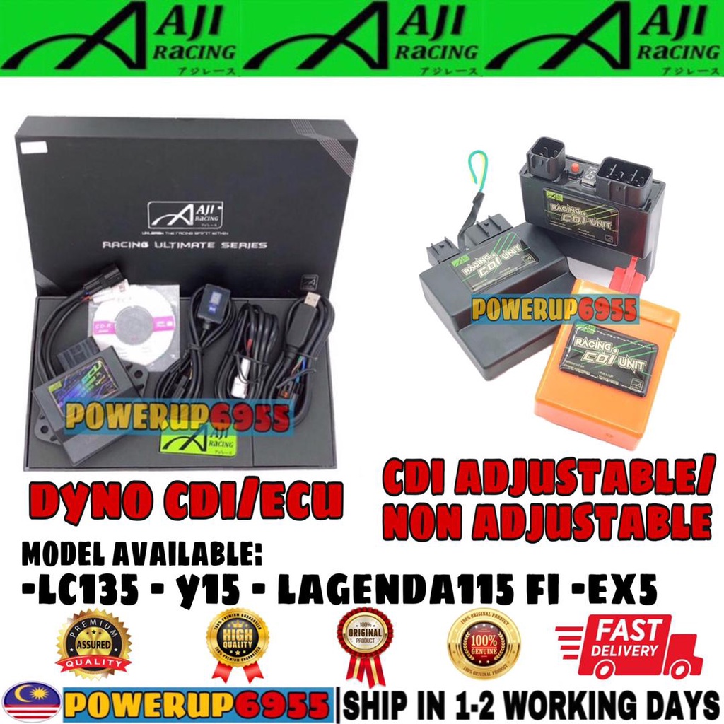 EX5 LC135 LC 135 Y15ZR Y15 V2 LAGENDA SRL115 FI AJI RACING DYNO CDI ECU ...