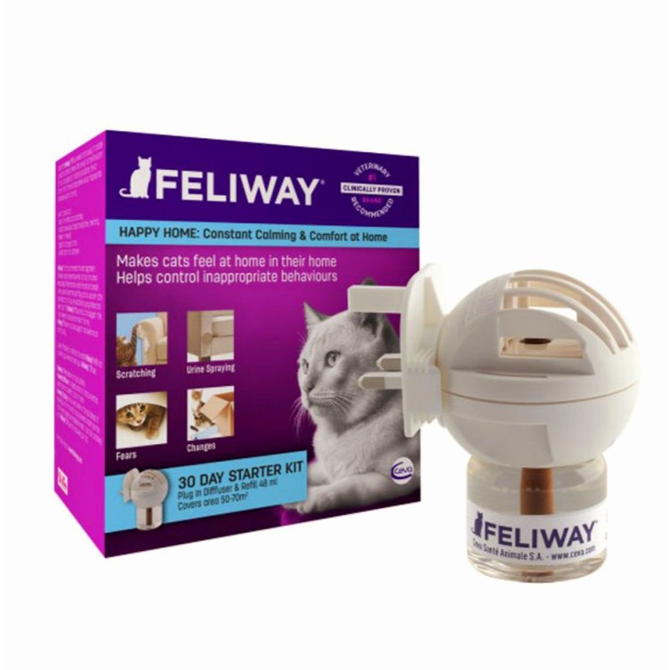 Feliway 30 Day Starter Kit Plug-In Diffuser & Refill 48mL | Shopee Malaysia