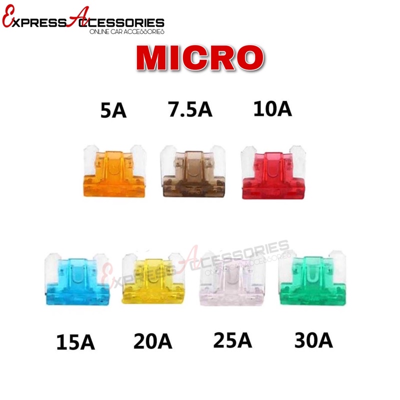 Micro size fuse/Mini Fuse/Standard Fuse/Fius Motosikal Kereta Lori/Fuse ...