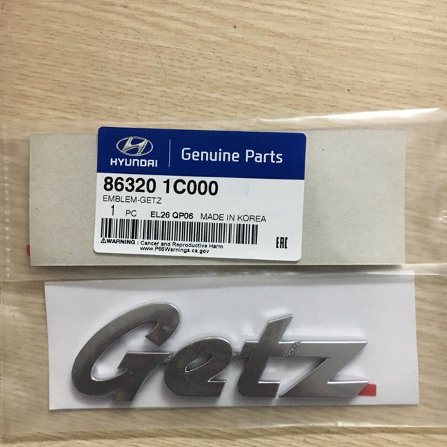 Hyundai GETZ FLOATING LOGO - GENUINE | Shopee Malaysia