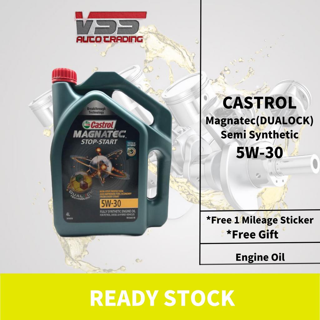 Castrol Magnatec (DUALOCK) 5W30 Semi Synthetic Engine Oil 4L | Shopee ...