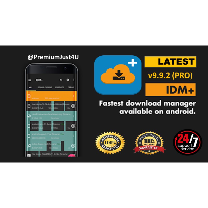 (Android) IDM+ - Music, Video, Downloader v9.9.2 (PRO) | Shopee Malaysia