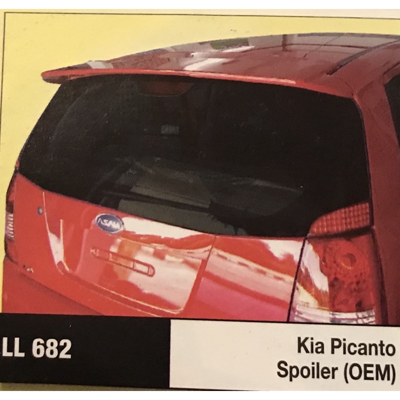🔥KIA PICANTO SPOILER OE FIBER NO PAINT | Shopee Malaysia
