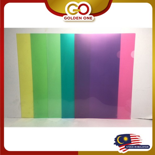 APLUS A4 L SHAPE HOLDER FILE / SEMI TRANSPARENCY COLOUR / L SHAPE FILE (E310) | Shopee Malaysia