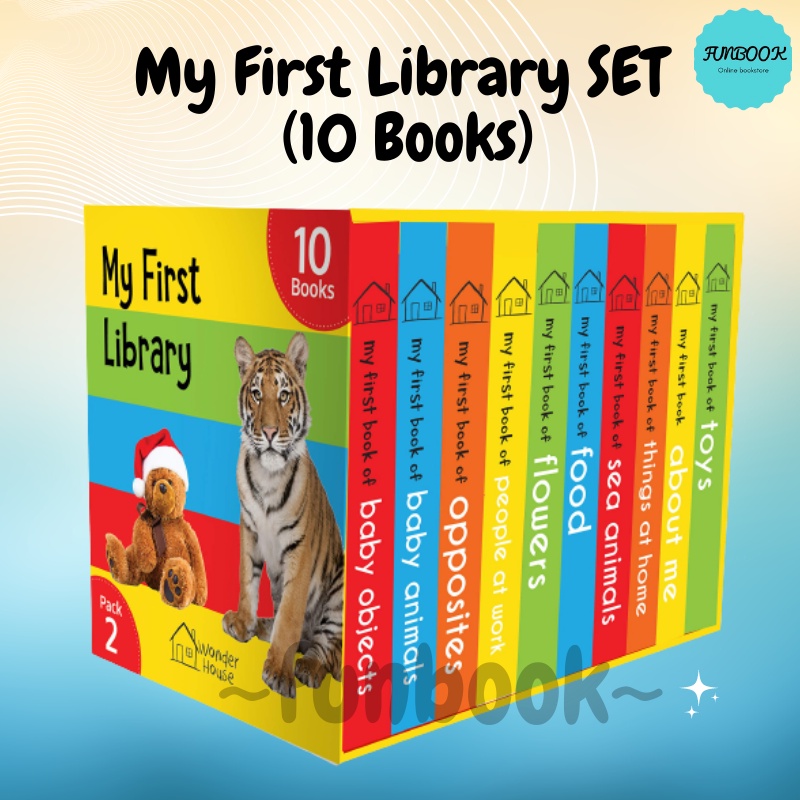 [FUNBOOK] My First Library Pack 2 : Box set of 10 Board Books for Kids ...