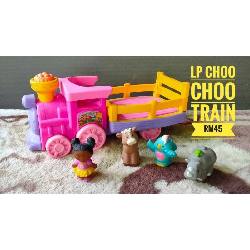 Little people choo choo zoo train (pink) | Shopee Malaysia