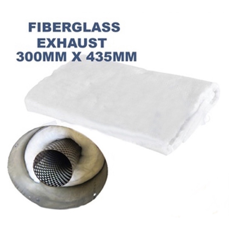 Fiber Exhaust Glass White Color Tebal Fibre Fiber Fiberglass exhaust ...