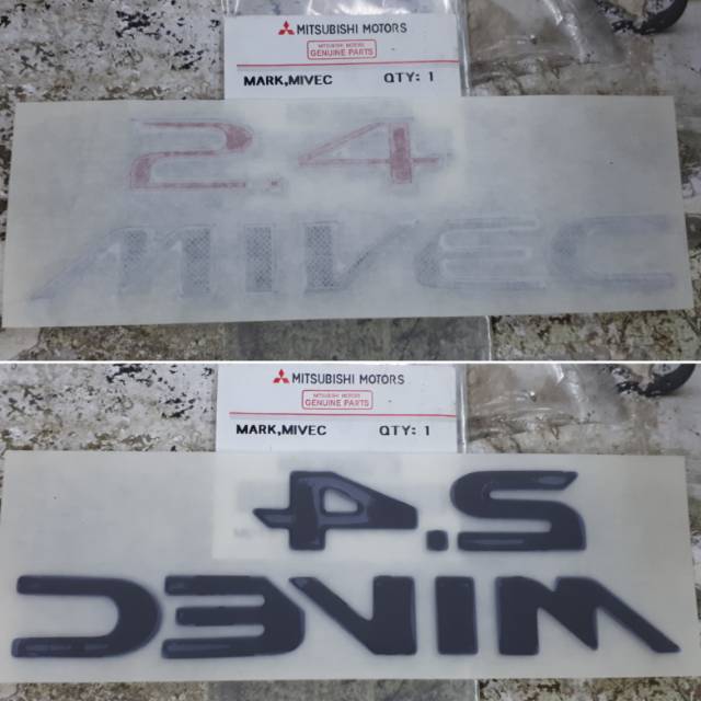 Original Mitsubishi Grandis 2.4 Mivec Sticker Emblem | Shopee Malaysia