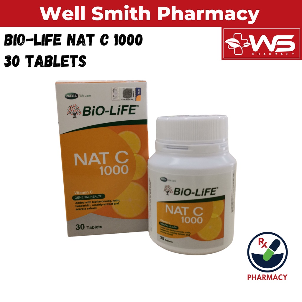 BIO-LIFE NAT C 1000 *VITAMIN C WITH BIOFLAVONOIDS & ROSEHIP EXTRACT ...