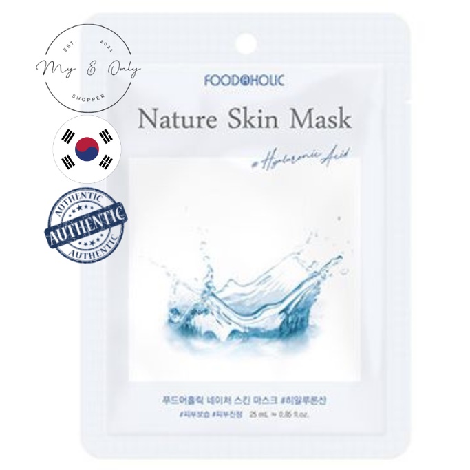 [READY STOCK MALAYSIA] FOODAHOLIC MASK SHEET - HYALURONIC ACID - NATURE ...