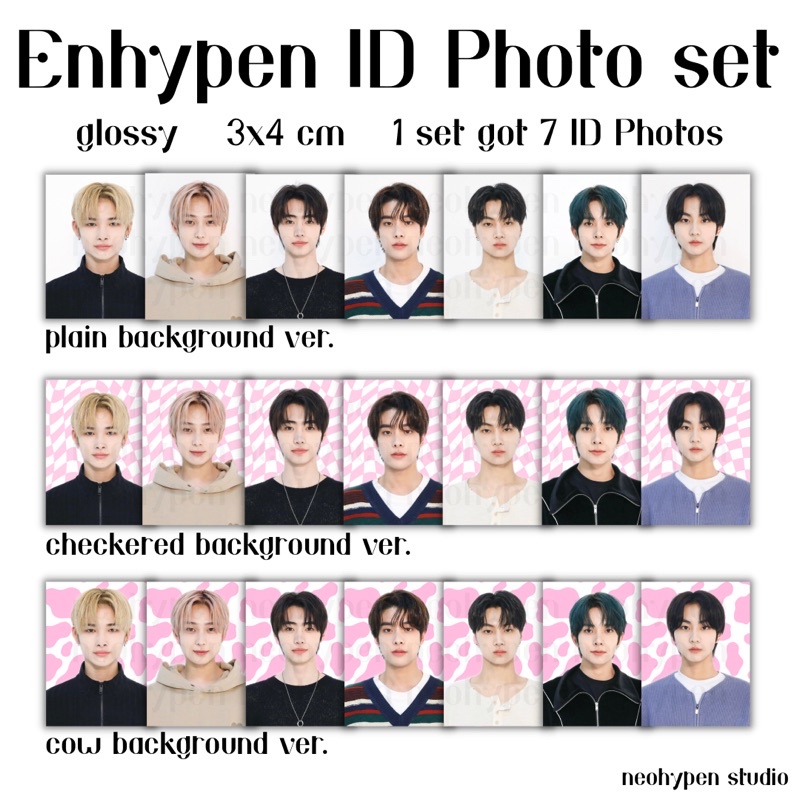 Enhypen ID PHOTO/Passport PHOTO SET | Shopee Malaysia