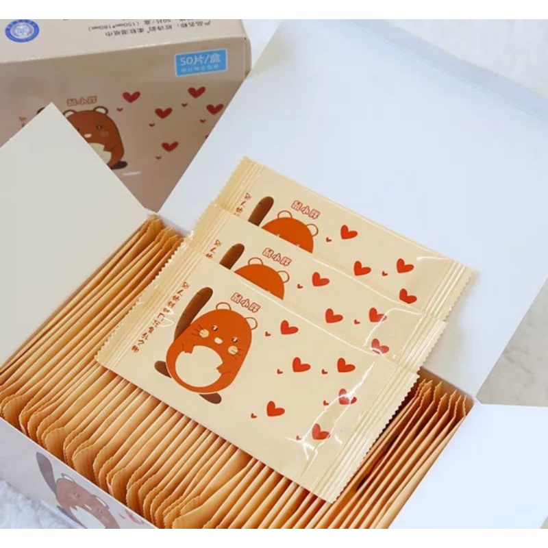 1PCS Wet Tissue/Tisu Basah Cartoon Travel Tissue Free Gift Tisu Basah ...