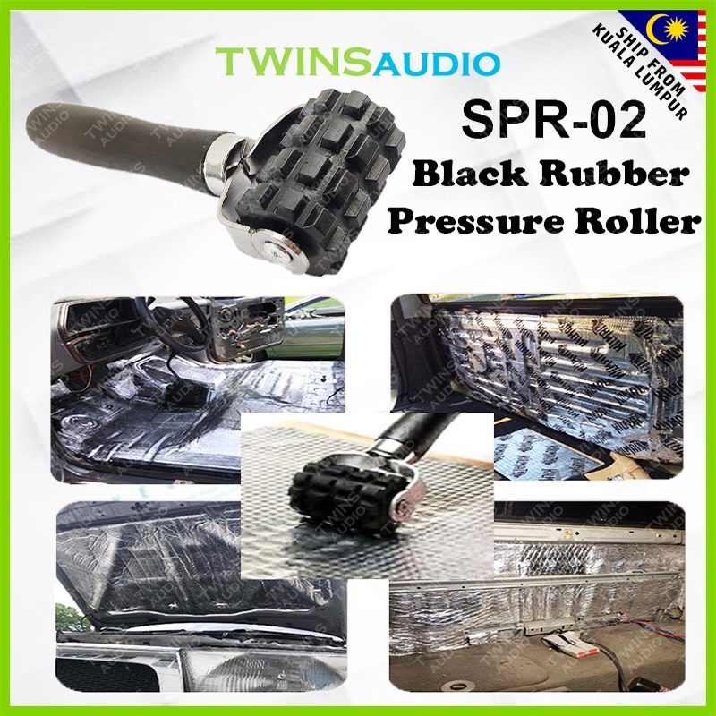 Black Rubber Pressure Roller Binder Wheel Handle Space Soundproof ...